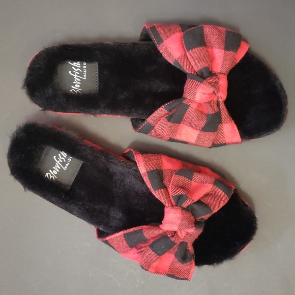 Blowfish Malibu | Shoes | Blowfish Red And Black Buffalo Plaid Plush ...